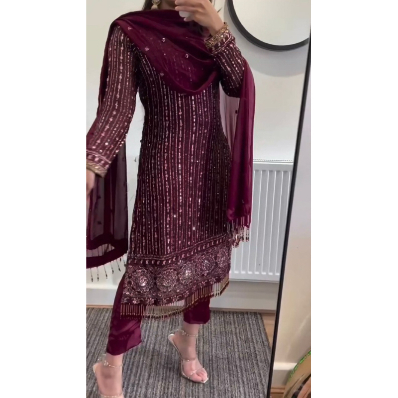 TT23 😍 🌷 CODE 5716 🌷Eid ESPECIAL NEW PAKISTANI beautiful top plazzo ...