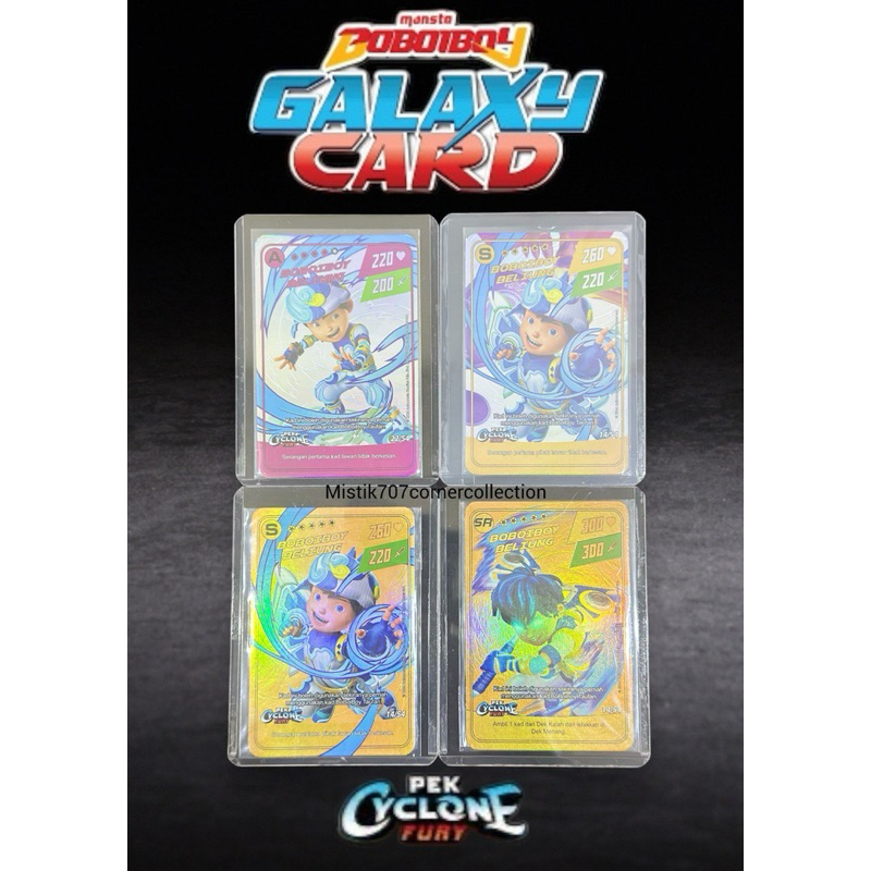 Monsta Boboiboy Galaxy Card Pek Cyclone Fury (SR/AA/S/A) Collector ...
