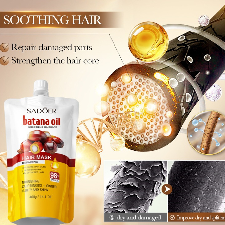 Hair Care Keratin Batana Oil Smoothing Repairing Infiltrate Hair Core ...