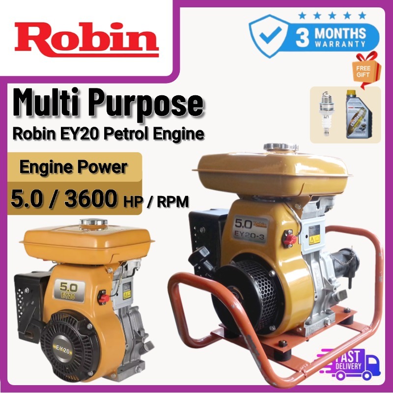 ROBIN 5.0HP EY20 Engine with 3" submersible pump Heavy Duty | Shopee ...