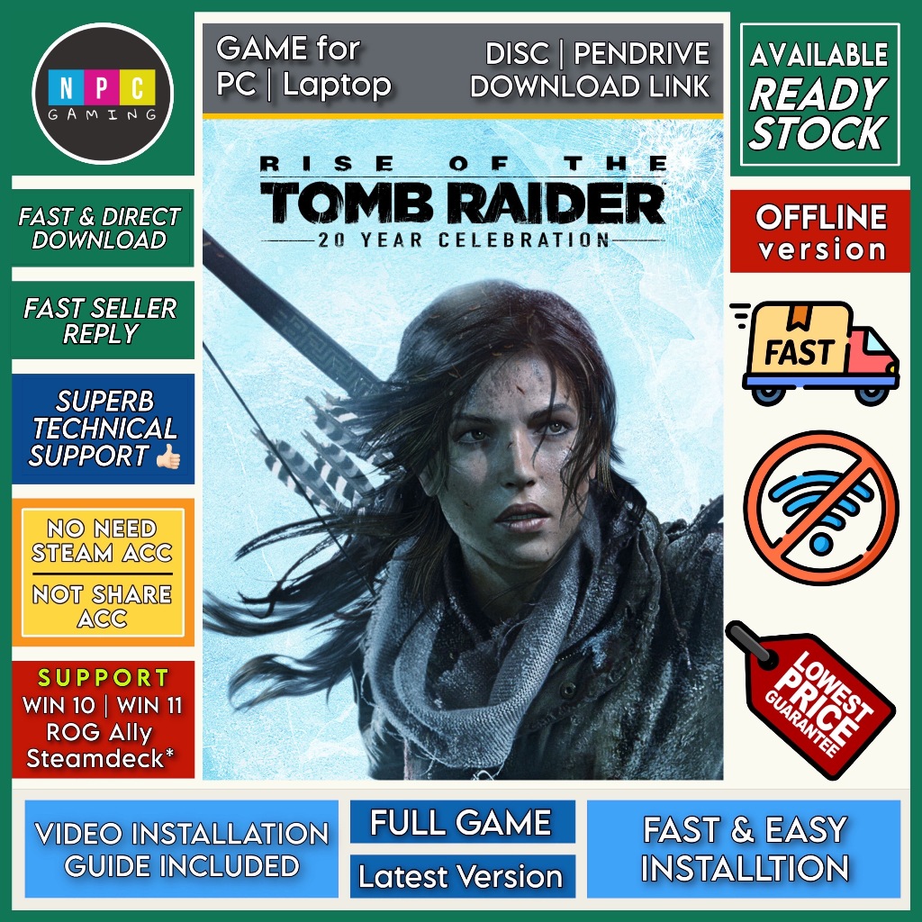 [PC Game] Rise of the Tomb Raider - Offline [Disc | Pendrive | Download ...