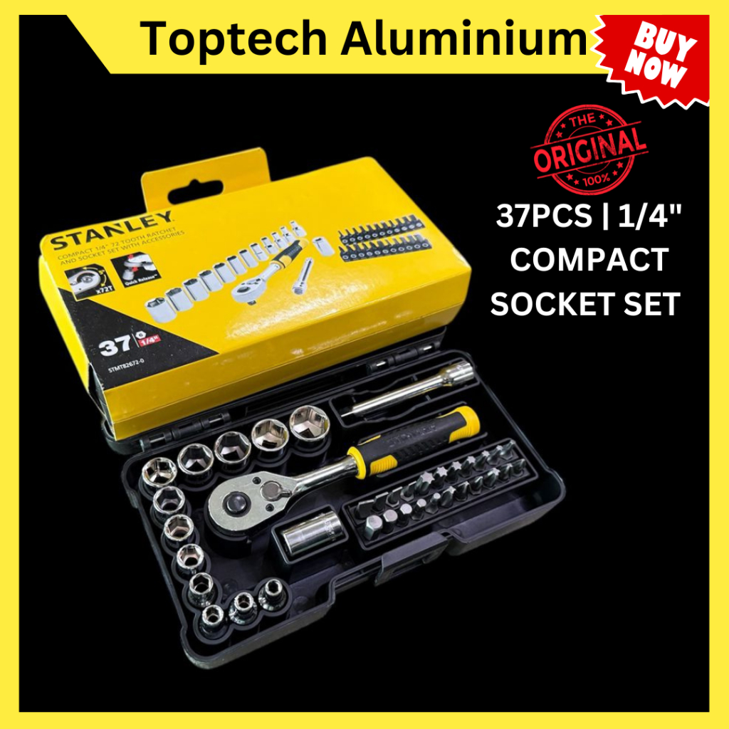 [READY STOCK/FAST DELIVERY] STANLEY RACHET SOCKET SET STMT82672-0 (1 ...