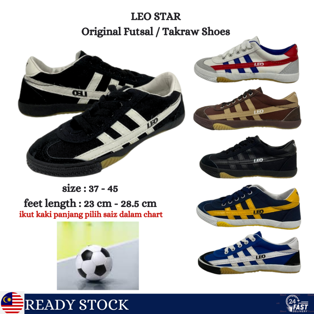 Leo STAR F70 Futsal Shoes non-slip rubber outsole sport shoe | Kasut ...