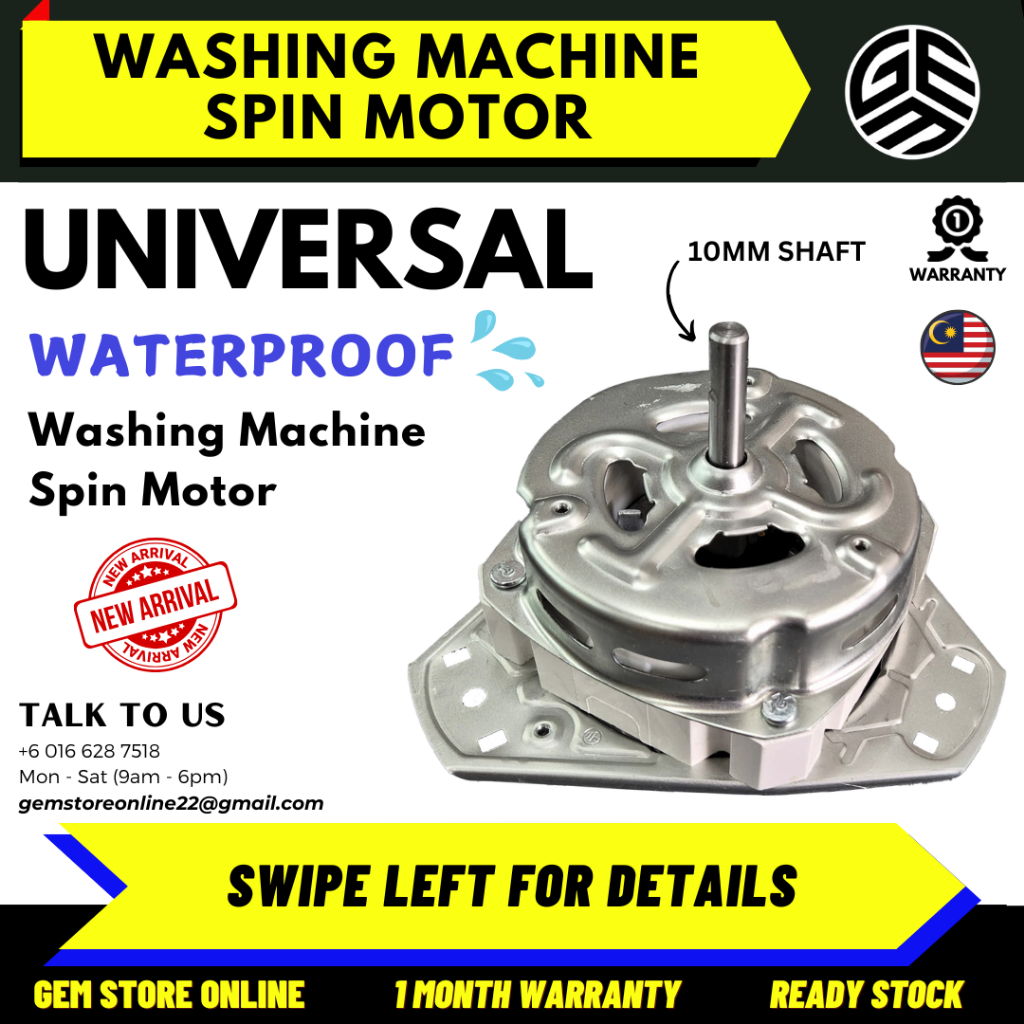(NEW ARRIVAL) UNIVERSAL Washing Machine Semi Auto Spin Motor / Spin ...