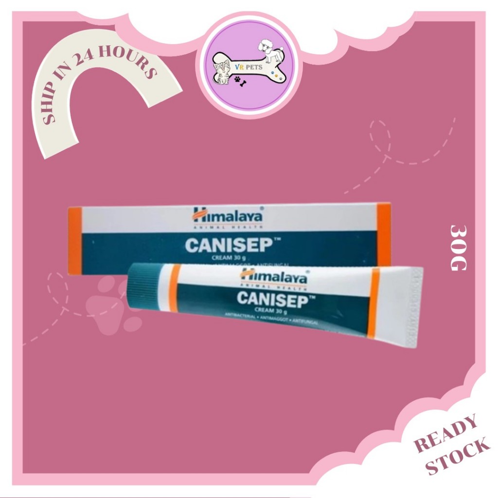 Himalaya Canisep Cream 30g Cat/Dog/Pets(cuts,dry/moist eczema, ringworm ...
