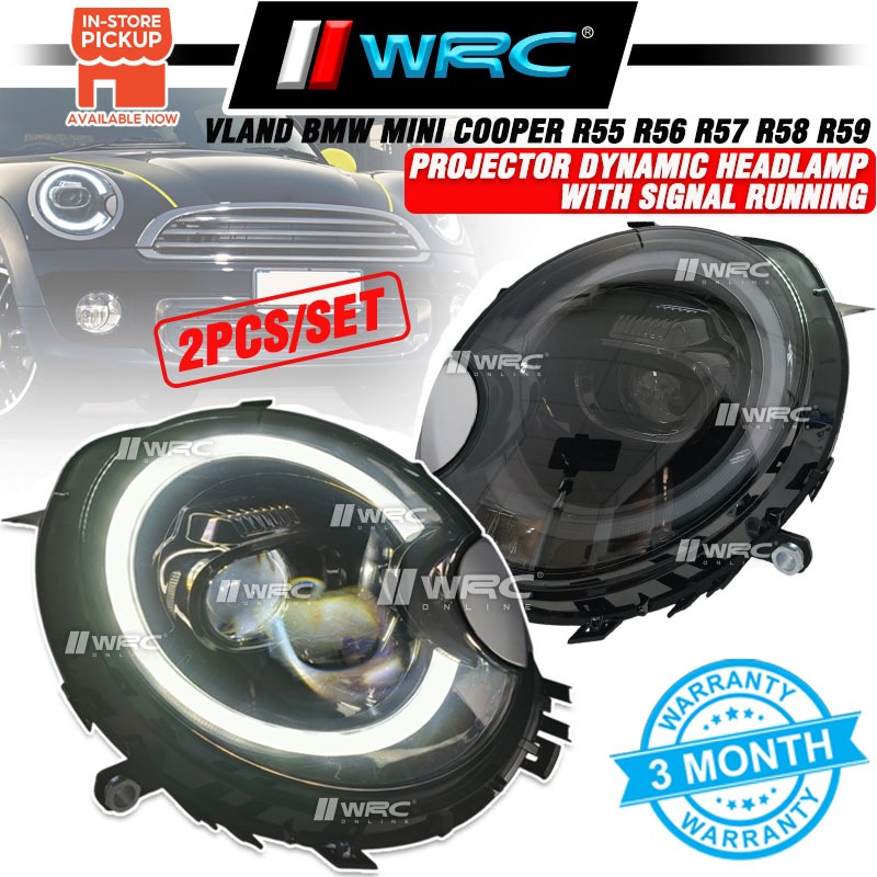 Vland BMW Mini Cooper R55 R56 R57 R58 R59 2007 - 2013 Projector Dynamic ...