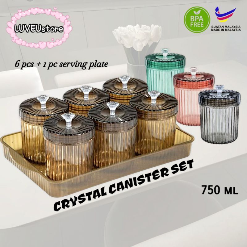 LUVEU 6pcs Bekas Kuih Raya Set 750ml / Cookies Container Set/ Bekas ...