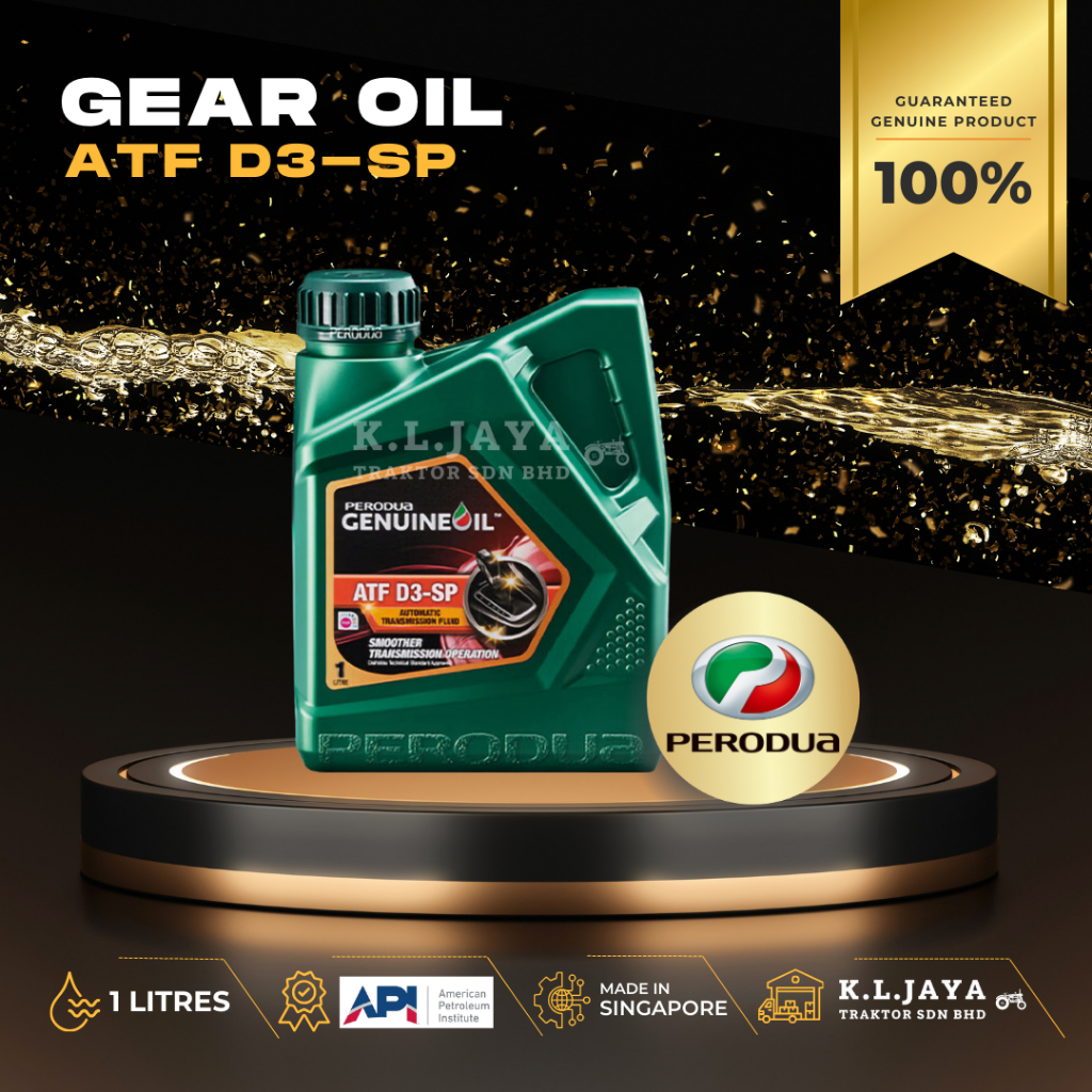 PERODUA ATF D3-SP AUTO TRANSMISSION FLUID 1LITRES VIVA MYVI BEZZA ALZA ...