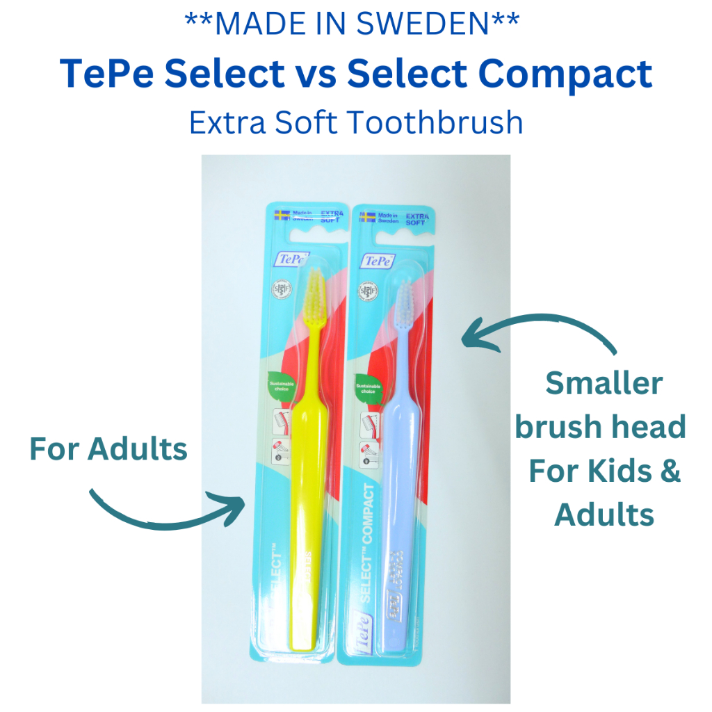 **MADE IN SWEDEN** TePe Select Extra Soft Toothbrush *瑞士出产* 超软牙刷 Berus Gigi (2 Sizes-Normal ...