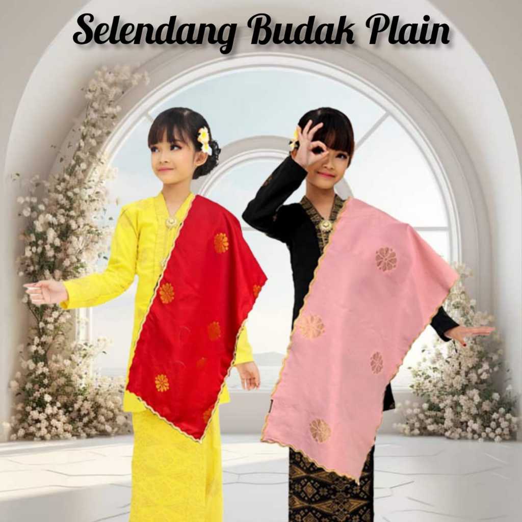 SELENDANG BUDAK | DESIGN BARU | 22 WARNA | SONGKET TENUN | BUNGA TABUR ...