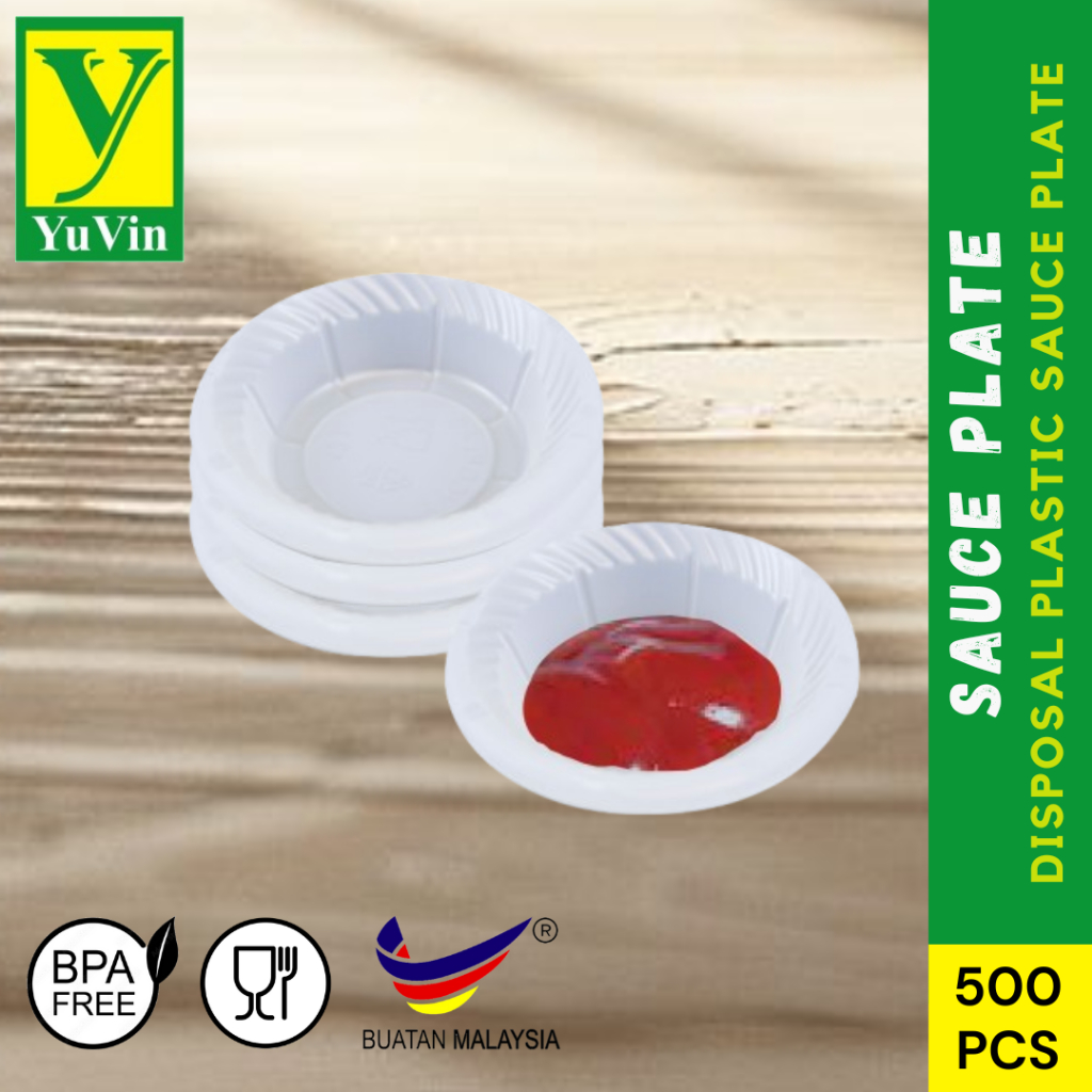 Disposable Plastic Sauce Chili Plate / Ketchup Sauce Plate / Pinggan ...