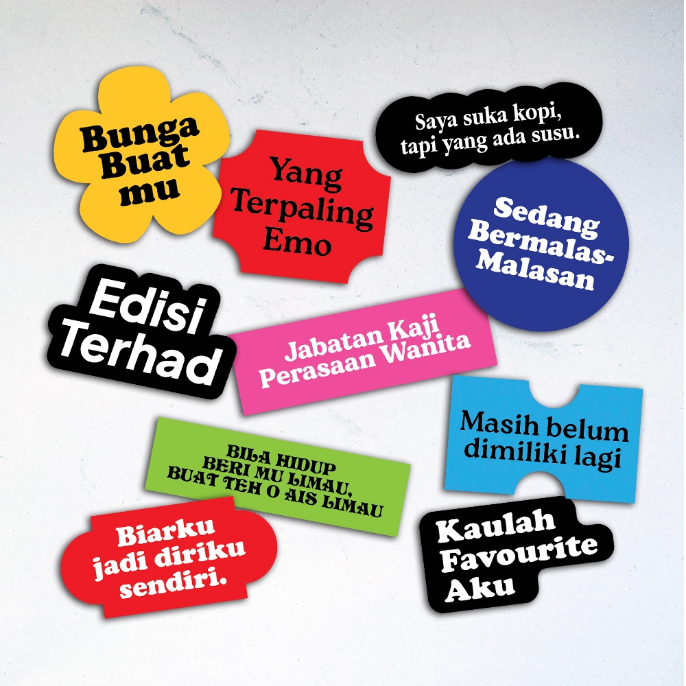 Aesthetic Cool Sticker Random Kata-kata Quotes Vol 2 by Rated Studio ...