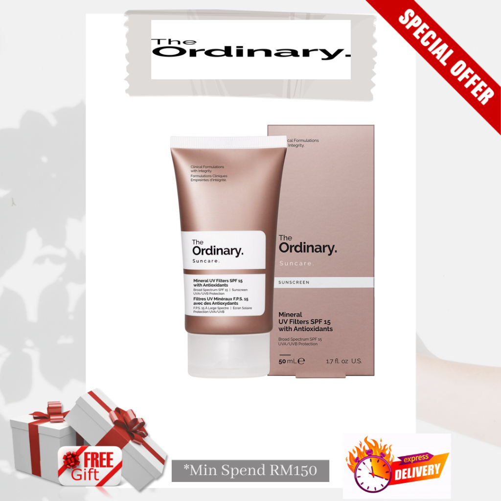 THE ORDINARY MINERAL UV FILTERS SPF 30 WITH ANTIOXIDANTS 50ML (READY ...