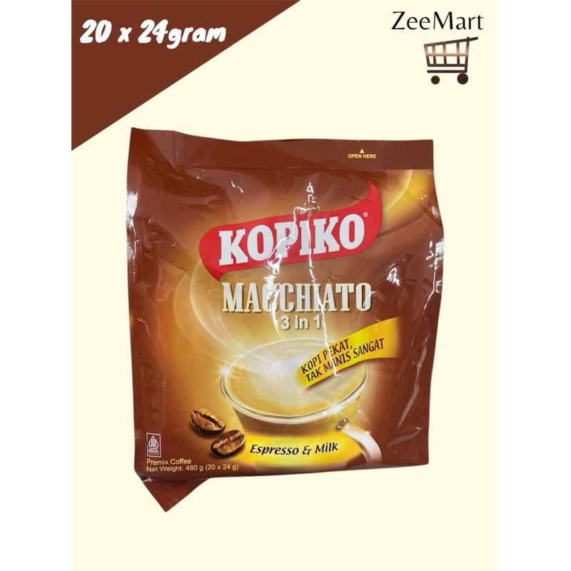 Kopiko Machiato Flavor 3in1 Coffee 20 x 24gram | Shopee Malaysia