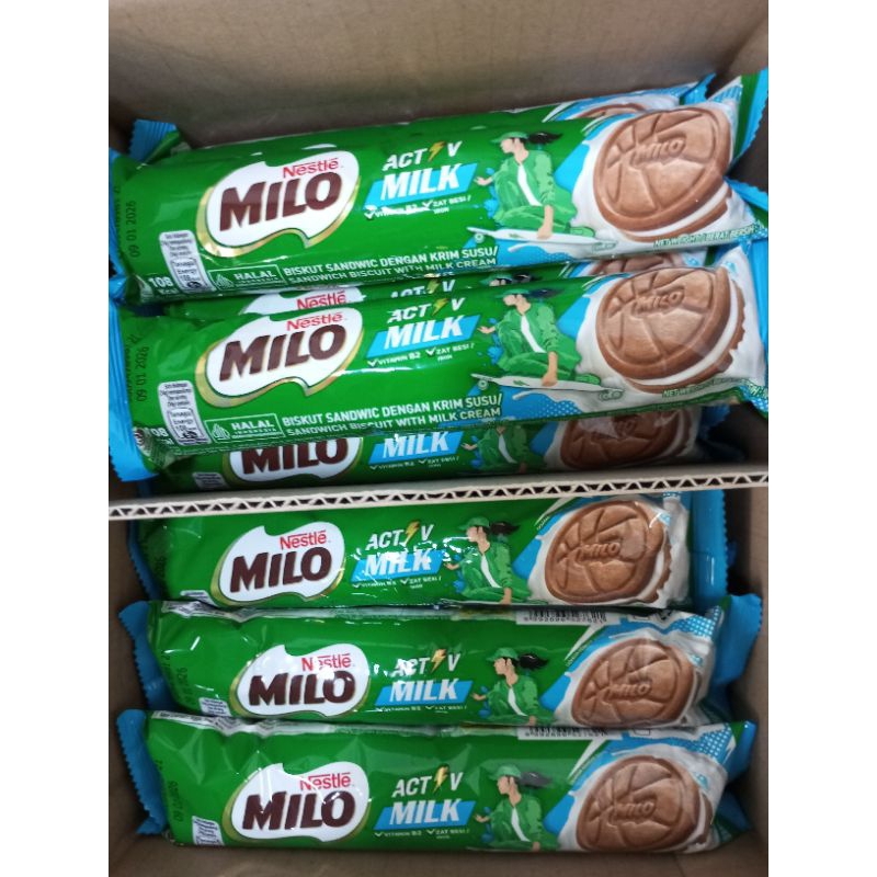 MILO Sandwich Biscuits 104g | Shopee Malaysia