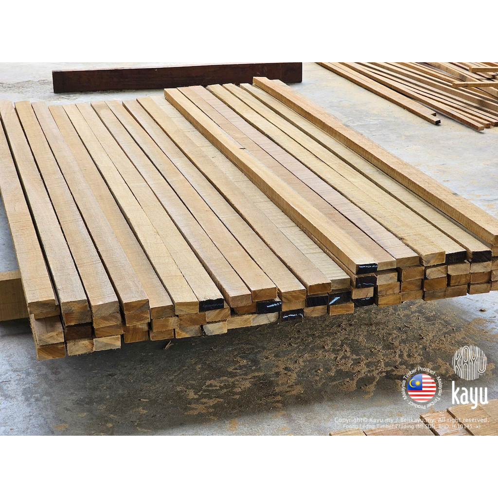 Kayu Chengal Solid Wood 1" x 2" (3 ft) | Shopee Malaysia