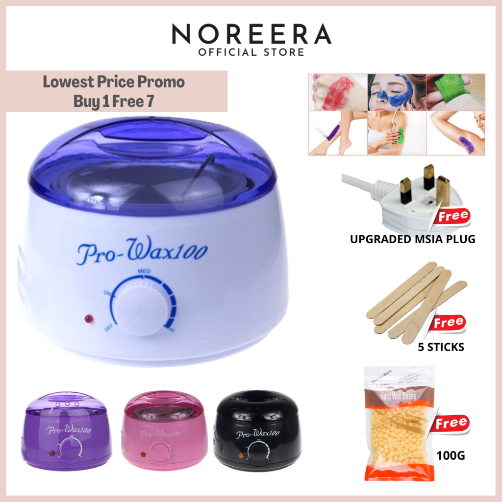 Pro Wax Warmer Pot Depilatory Heater Spa Hair Removal Set Beans Machine ...