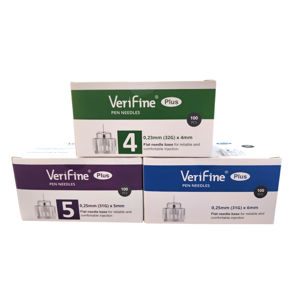 Verifine Plus Insulin Pen Needles 100s (4mm/ 5mm/ 6mm) | Shopee Malaysia