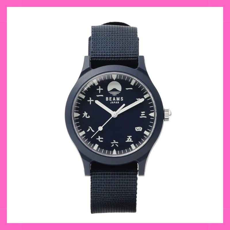 [BEAMS JAPAN] Watch BJ Kanji Number Watch Indigo SP NAVY FREE | Shopee ...