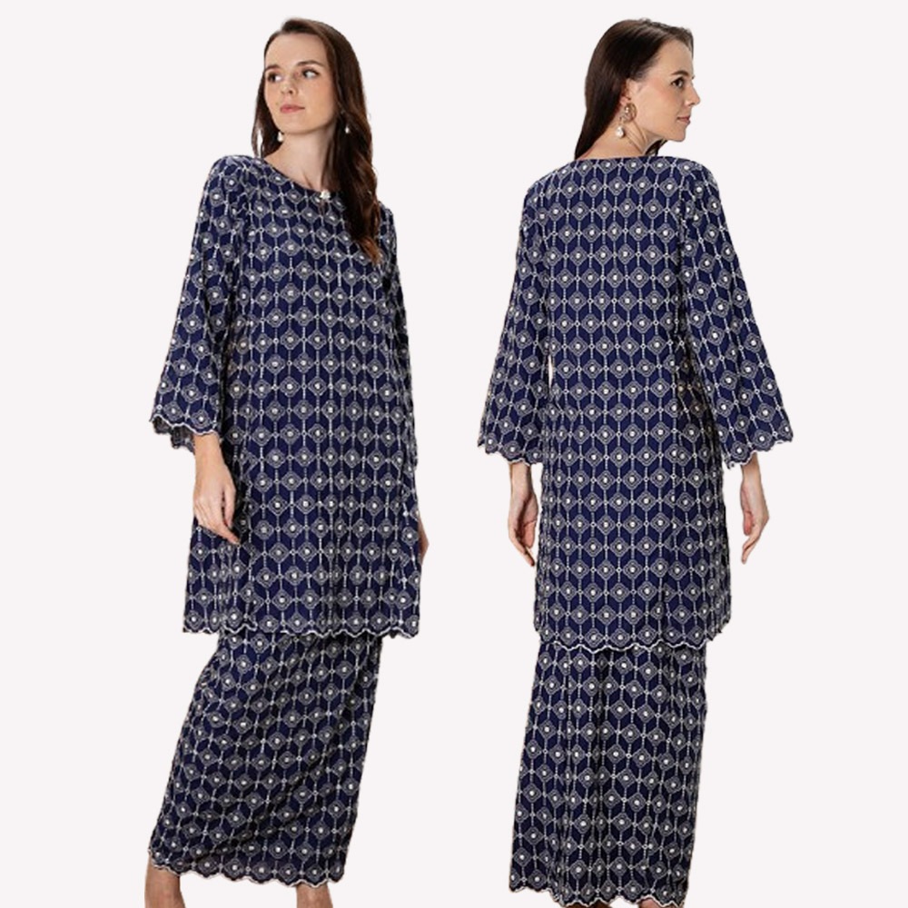 [Baju Raya 2025] ERA MAYA Mahsuri Cotton Embroidery Baju Kurung Pahang ...