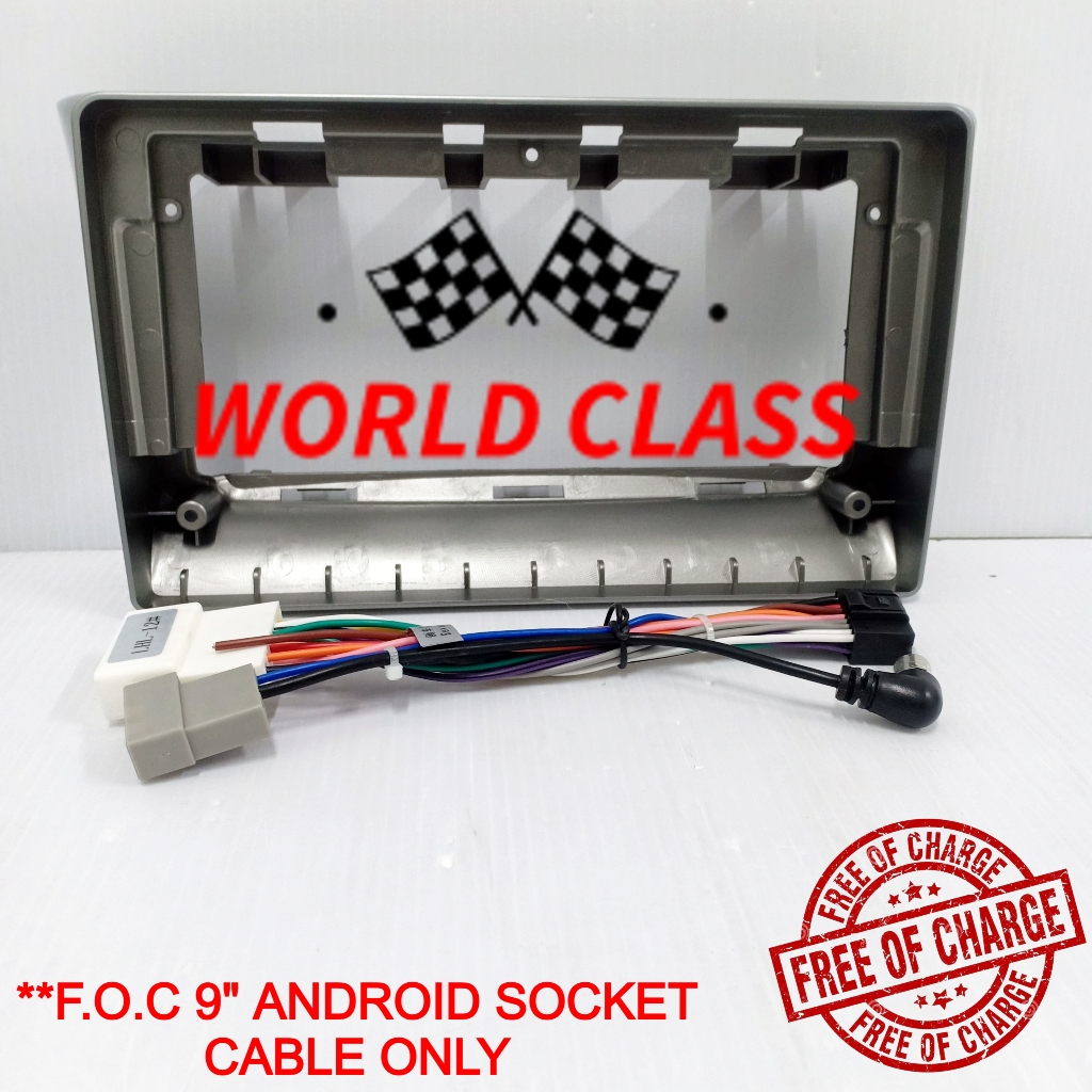 SUBARU IMPREZA WRX 2000-2007 ANDROID 9" CASING (FREE PLUG & PLAY CABLE ...