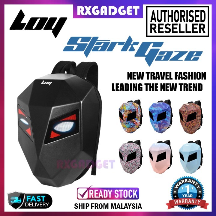 LOY StarkGaze LED Knight Backpack | Custom LED Eyes | Waterproof | Hard ...