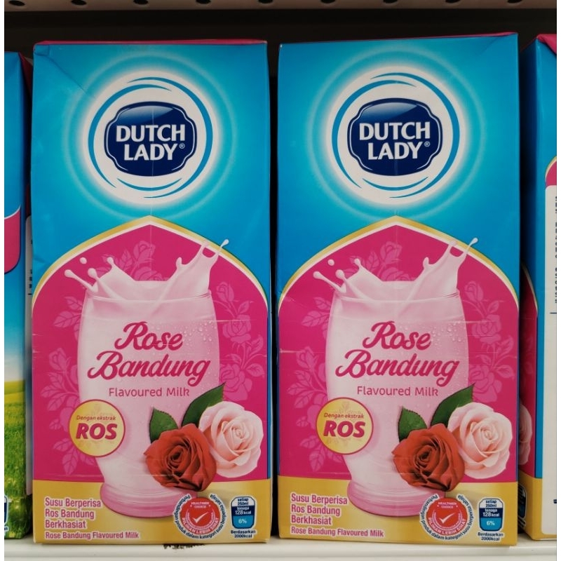 (PROMO RAMADAN) Dutch Lady UHT Flavoured Milk Rose Bandung | Susu ...