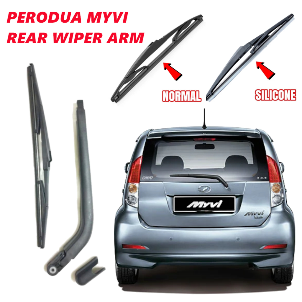 Perodua Myvi Rear Wiper Belakang Kereta Full Set Wiper Blade With Arm ...