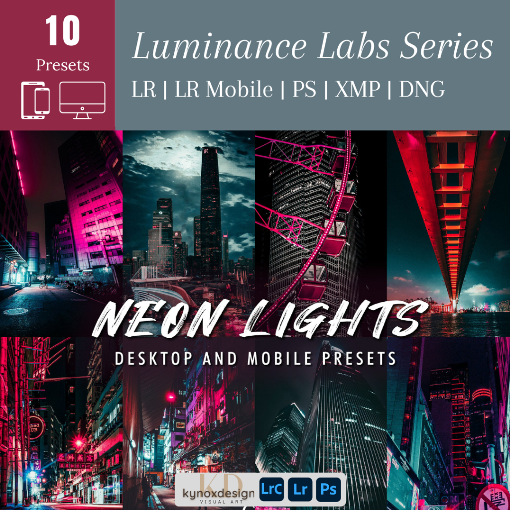 [Lightroom Preset] Luminance Labs Series - Neon Lights for LR/LR(mobile ...