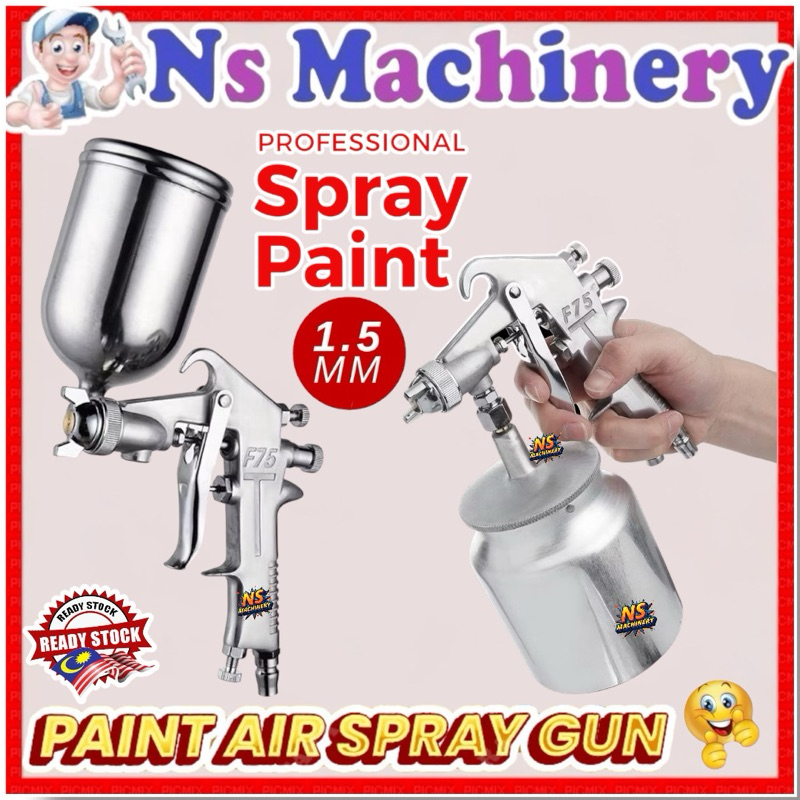 F75 Spray Gun Air Spray Gun Pneumatic paint spray gun 1.5mm nozzle ...