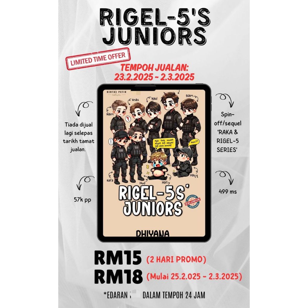RIGEL-5'S JUNIORS (DHIYANA) | Shopee Malaysia