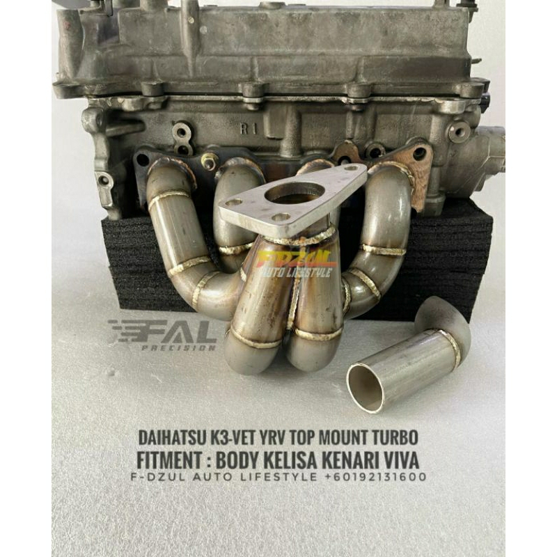 FAL Precision Banana Turbo Manifold Daihatsu K3-VET YRV Body Kelisa ...