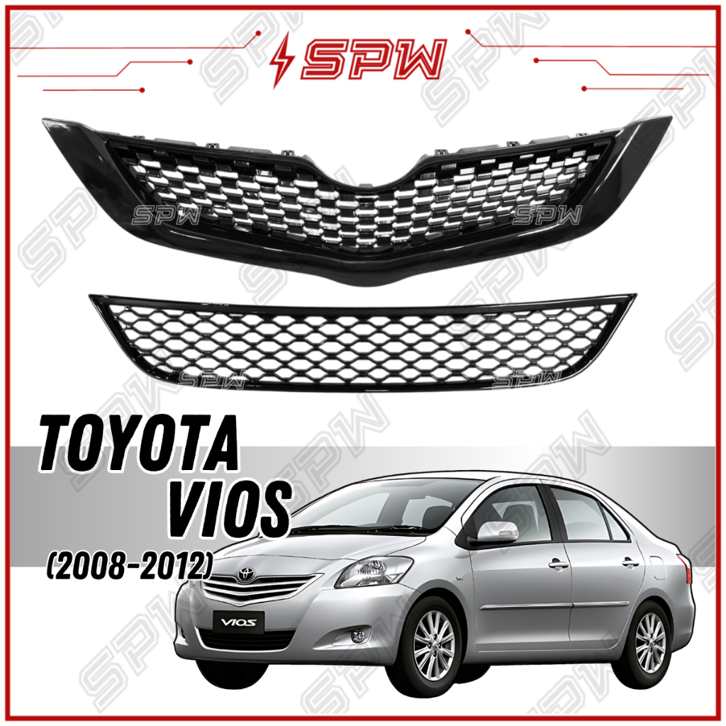 Toyota Vios (2008-2012) NCP92 NCP93 Front Grill Lower Grill Top Grill ...