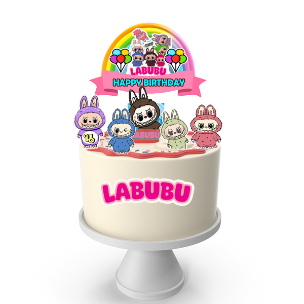 LABUBU 02 CARTOON CAKE TOPPER | Shopee Malaysia