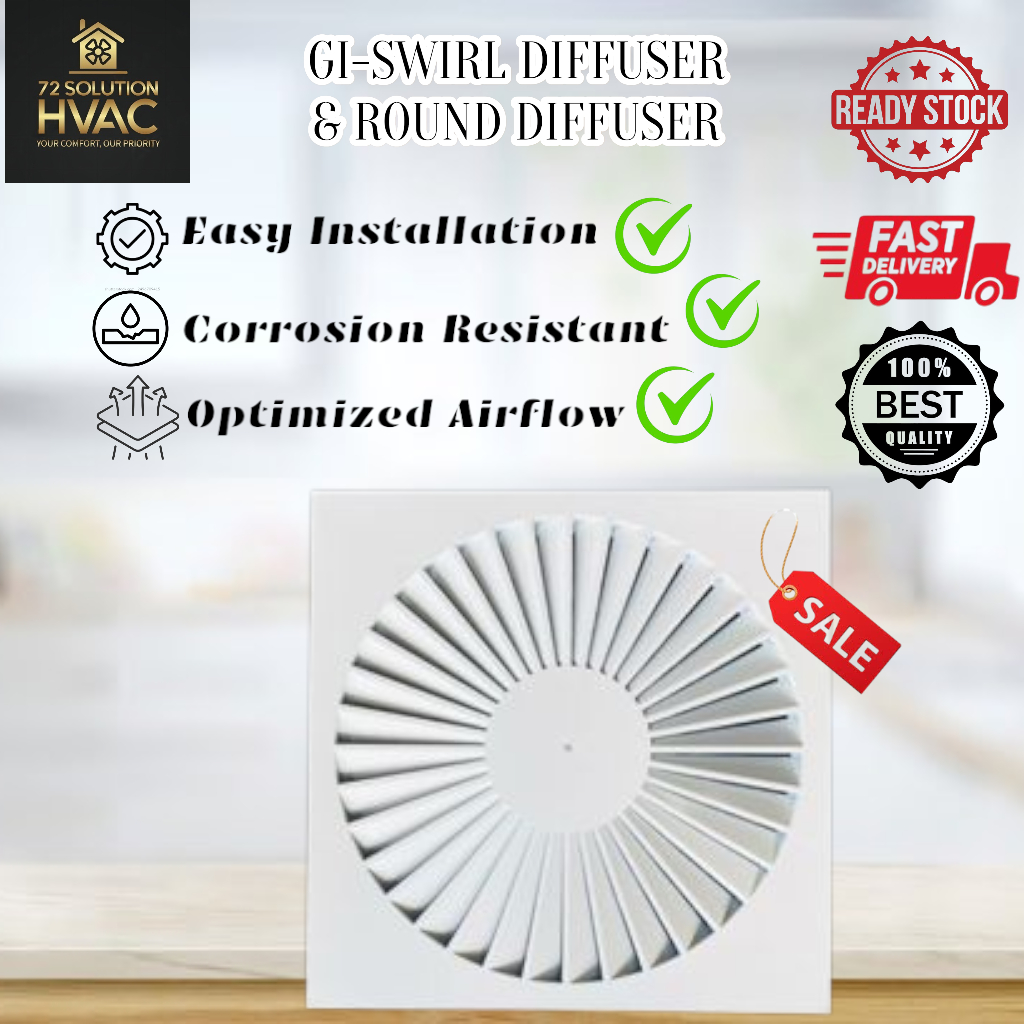 GI-Swirl Diffuser & Round Damper | Shopee Malaysia