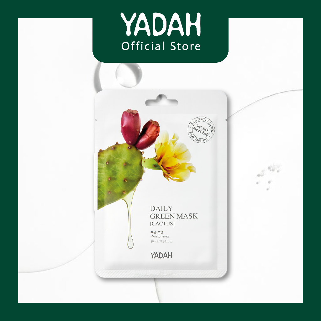 YADAH Daily Green Mask (Cactus) 25ml (1pc) | Shopee Malaysia