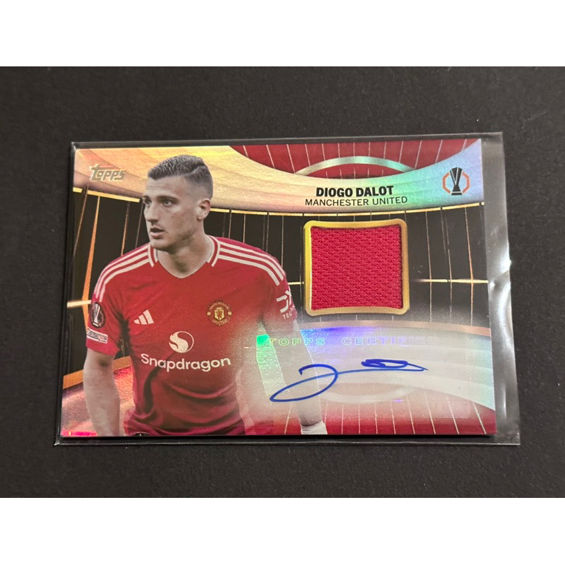 2024-25 Topps UCC Flagship Diogo Dalot /99 Patch Auto Manchester United ...