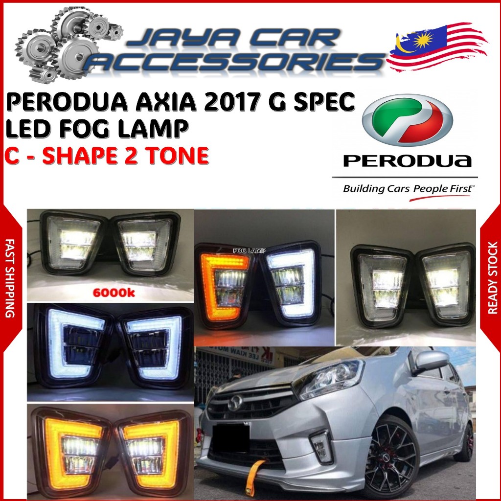 PERODUA AXIA 2017 - 2018 G Spec Daylight Fog Lamp LED WITH 3 FUNCTION ...