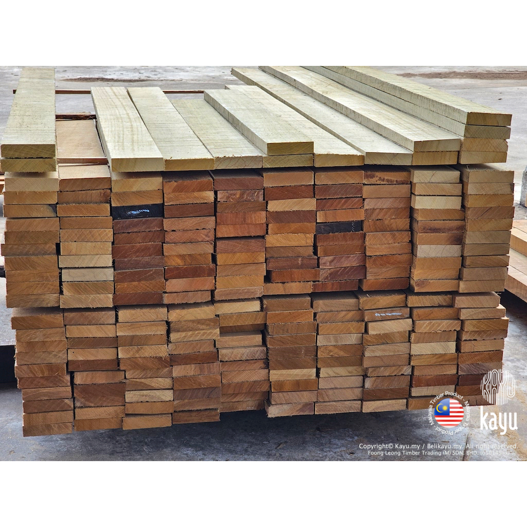 Kayu Chengal Solid Wood 1" x 6" (5ft) | Shopee Malaysia