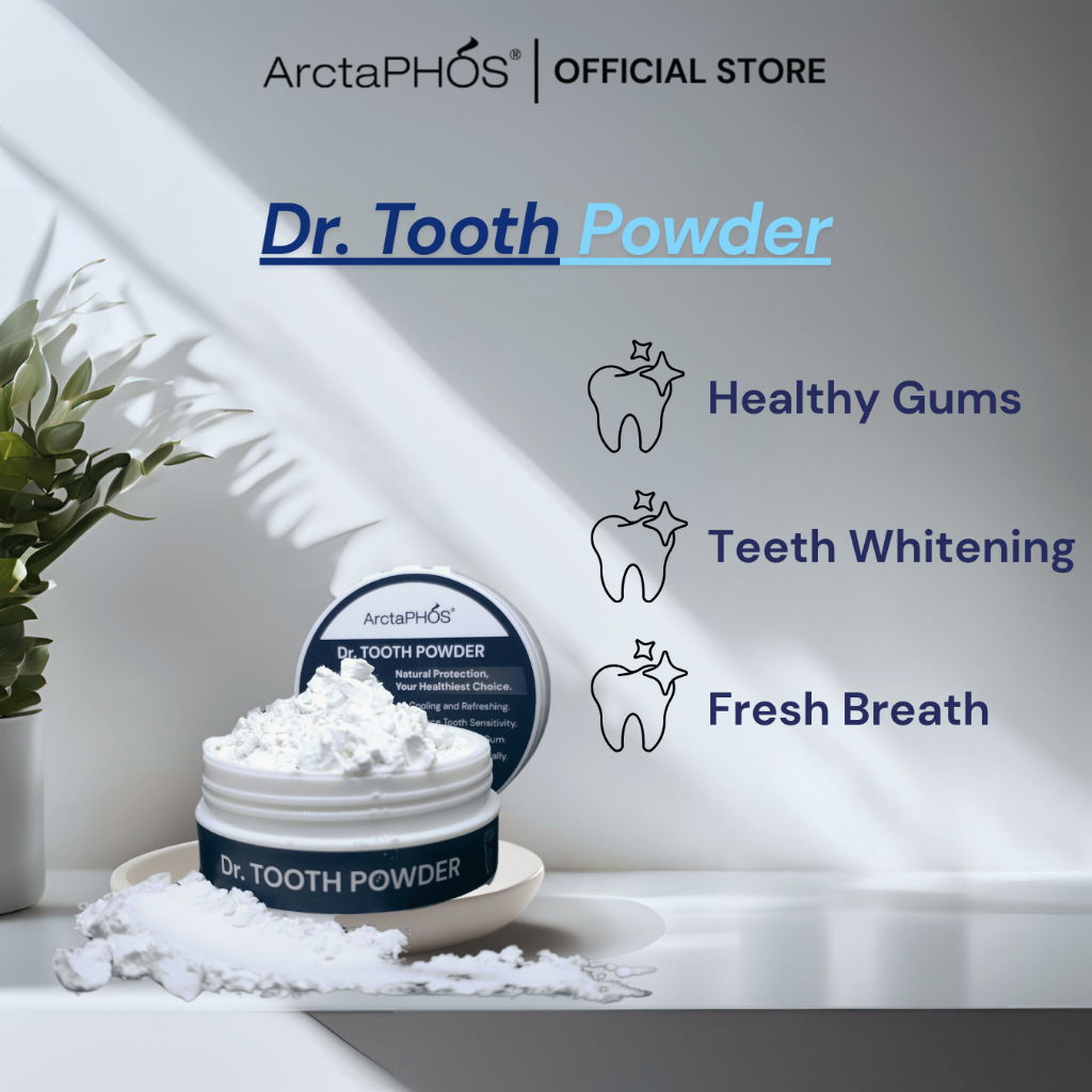 ArctaPHOS Dr. Tooth Powder Dr. Serbuk Gigi (50g) | Shopee Malaysia