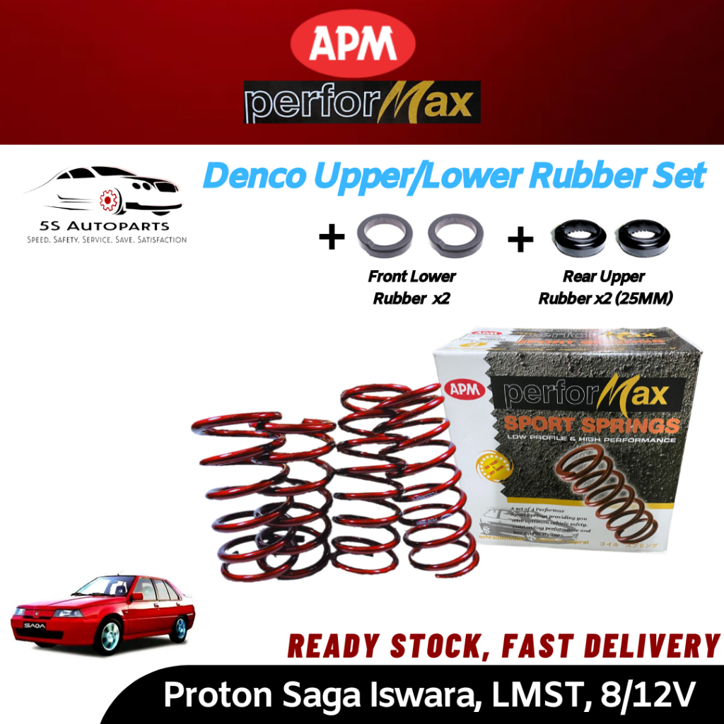 APM Performax Proton Saga Iswara, LMST, 8V/12V Heavy Duty Lowered Sport ...