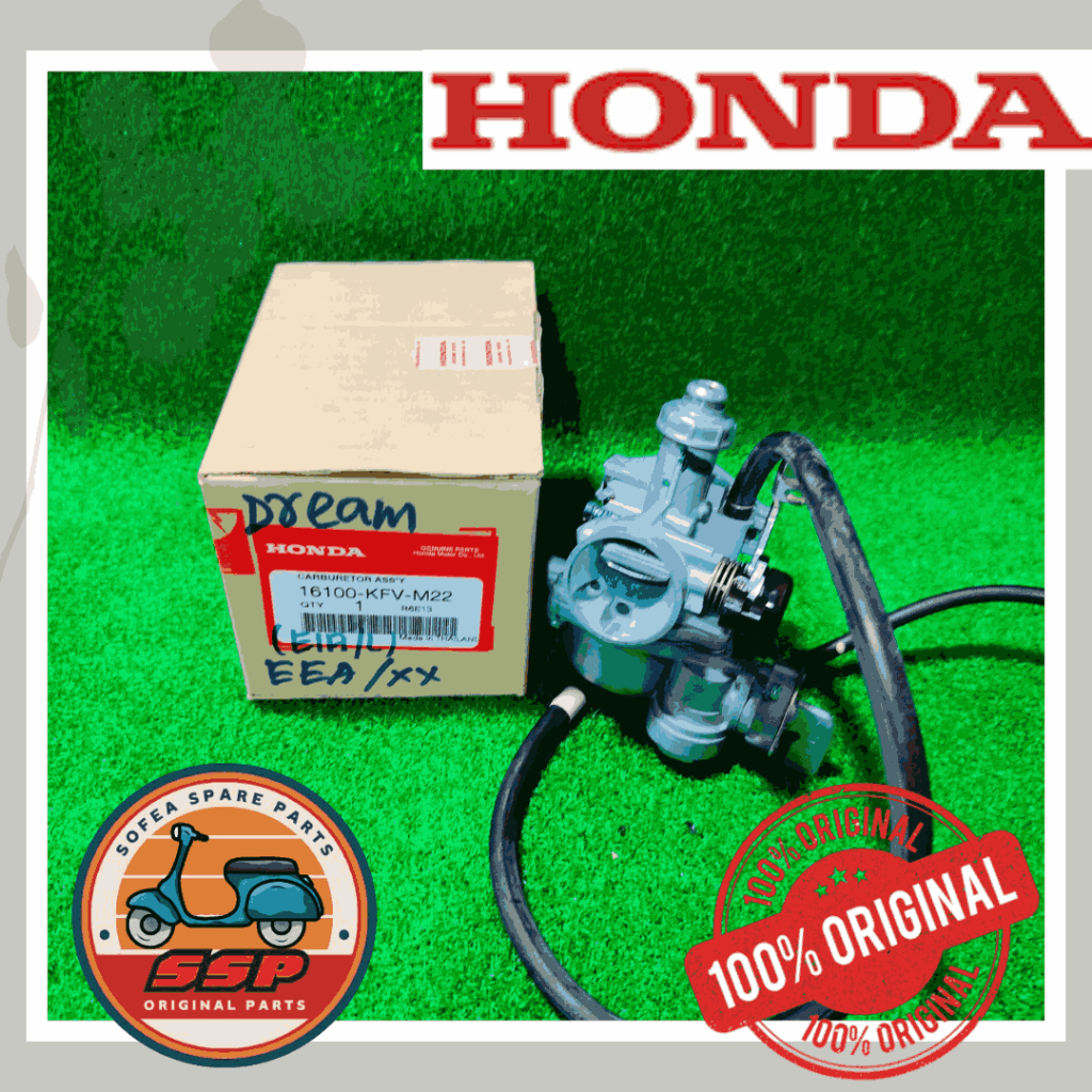 100% original HONDA CARBURETOR EX5 DREAM KFM KEIHIN 16100-KFV-M22 OLD HI high POWER HP THAILAND ...