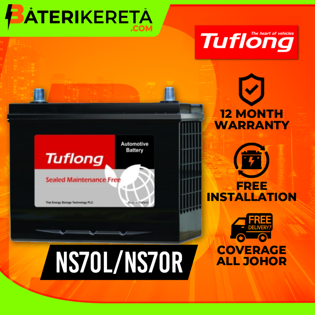 TUFLONG NS70 | NS70L/R | 95D26L/95D26R CAR BATTERY | Shopee Malaysia
