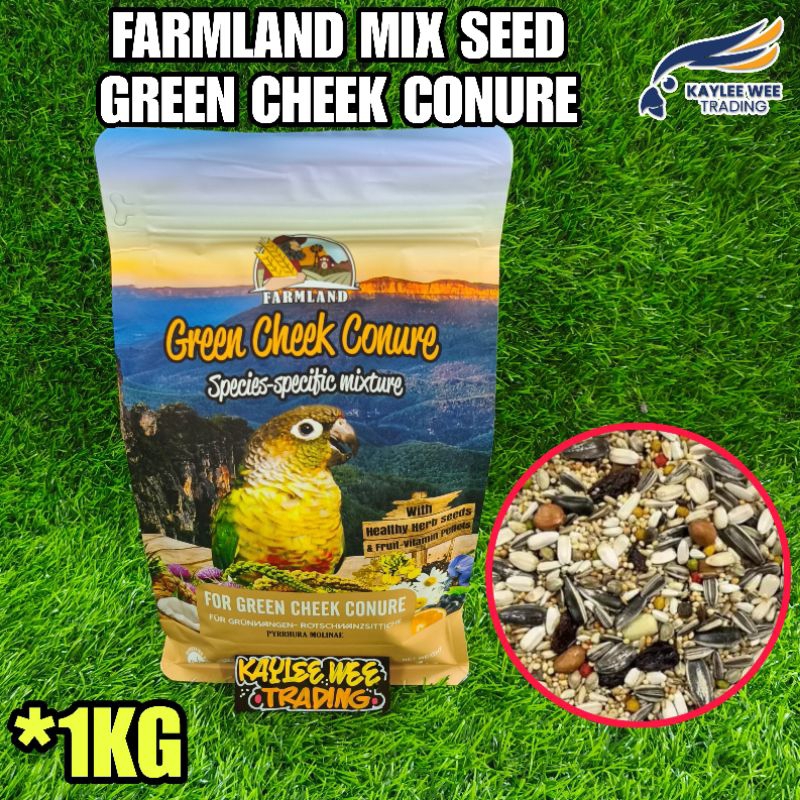 FARMLAND MIX SEED GREEN CHEEK CONURE 1KG | Shopee Malaysia