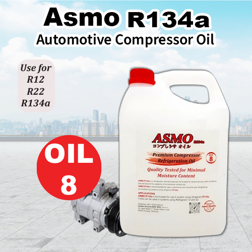 (𝗡𝗘𝗪 𝗣𝗔𝗖𝗞𝗜𝗡𝗚)𝗔𝗦𝗠𝗢 𝗖𝗔𝗥-𝗖𝗢𝗠𝗣𝗥𝗘𝗦𝗦𝗢𝗥 𝗢𝗜𝗟 𝗔𝗦𝗠𝗢 8 & 9(𝗥134𝗔/𝗥12/𝗥22) 3.5𝗟 ...
