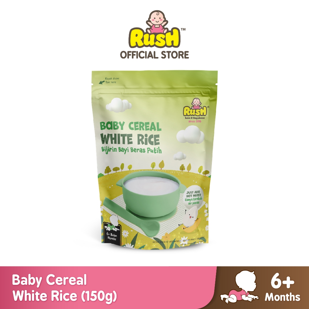 Rush Baby Cereal White Rice 150g | Shopee Malaysia