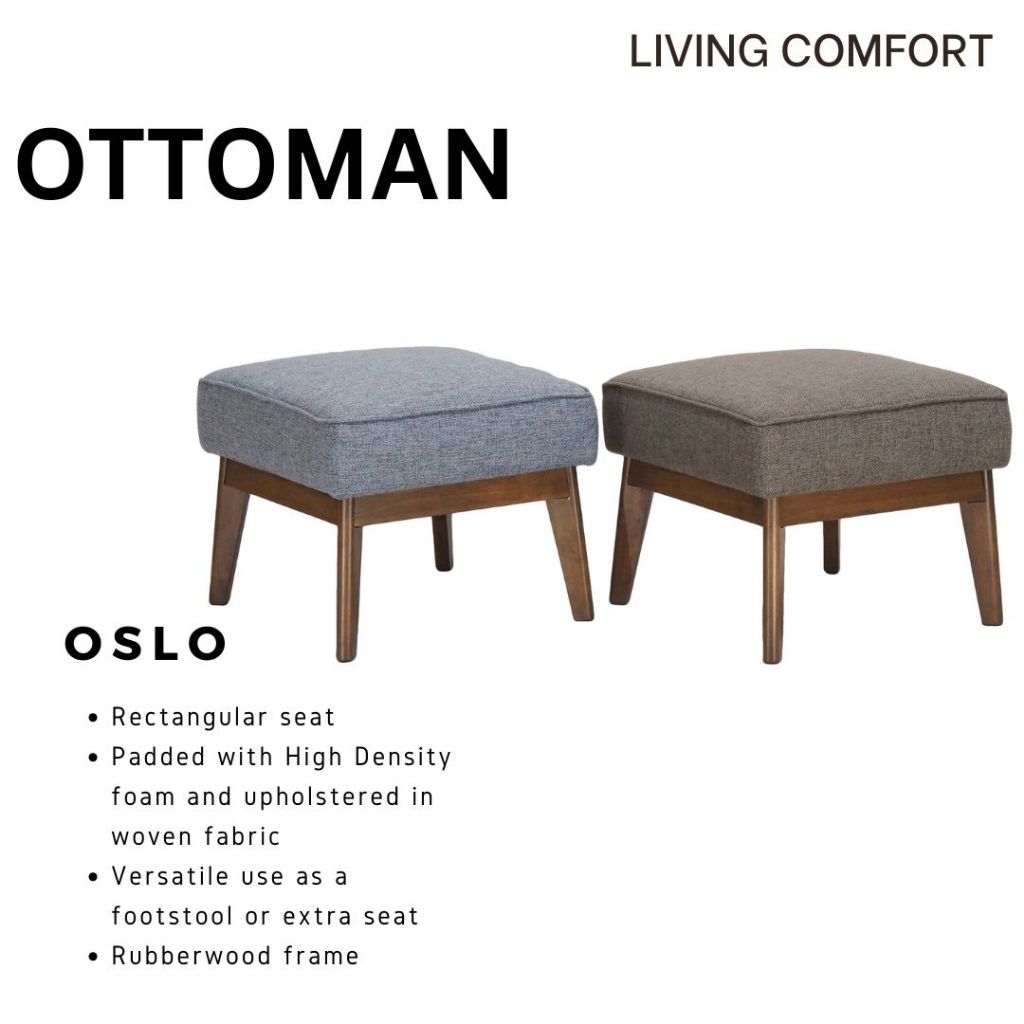 OSLO Ottoman / Footstool / Sofa Stool | Shopee Malaysia