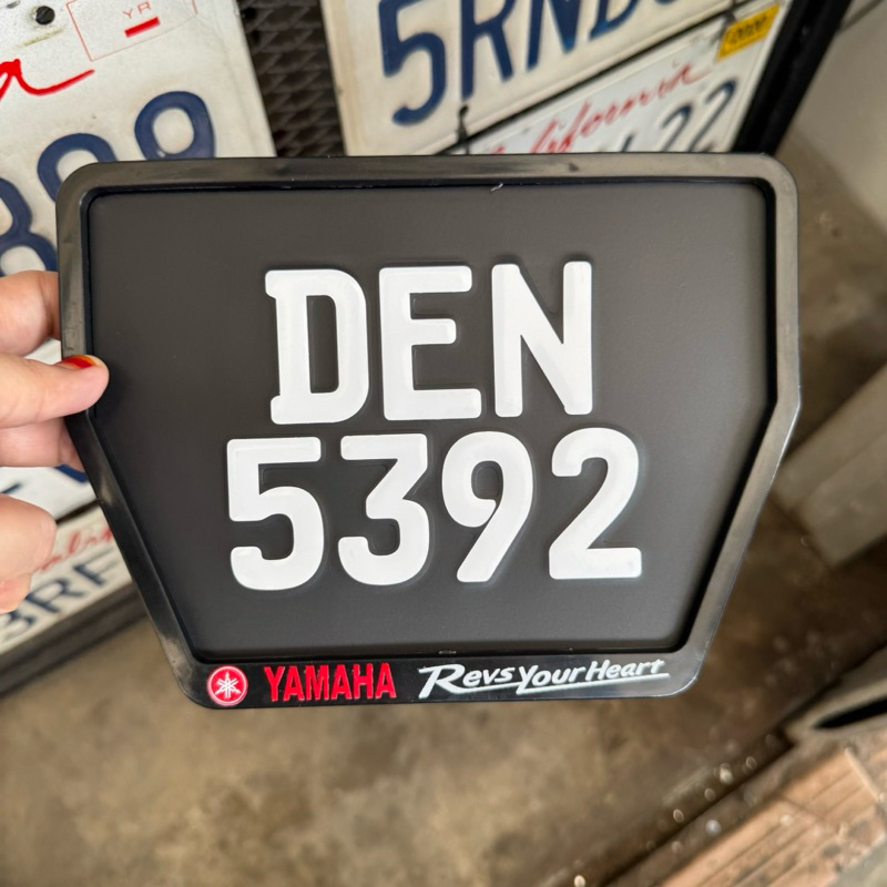 •A• EURO FONT NUMBER PLATE BESI KETUK ( new design diamond plate ...