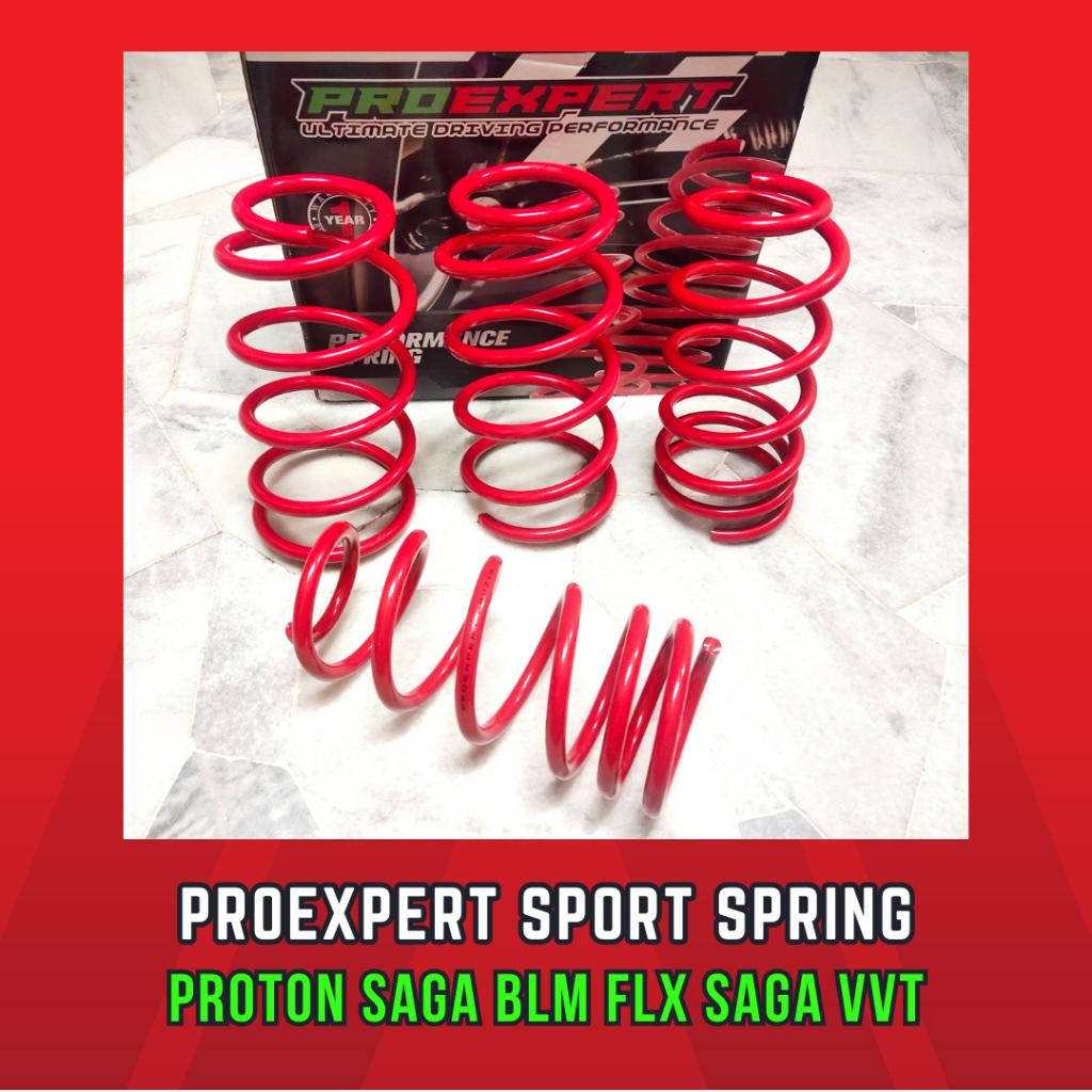 PROTON SAGA BLM FL SAVVY PROEXPERT LOWERED SPORT SPRING | Shopee Malaysia
