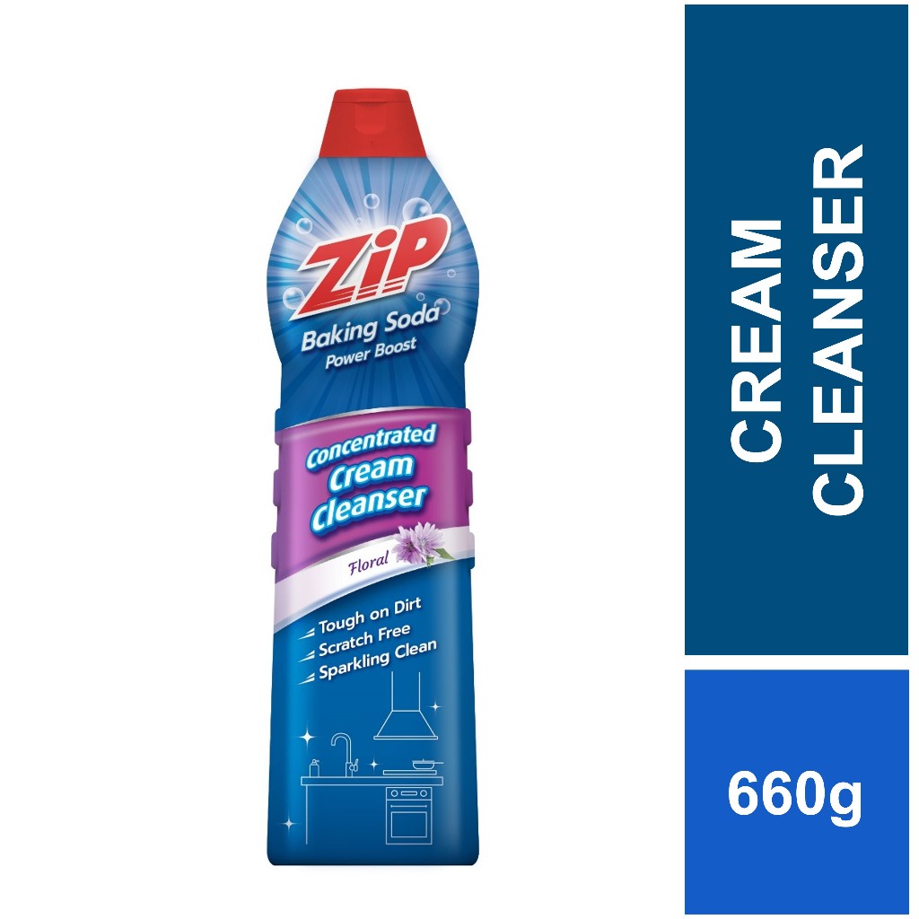 Zip Baking Soda Concentrated Cream Cleanser Floral 660g | Shopee Malaysia